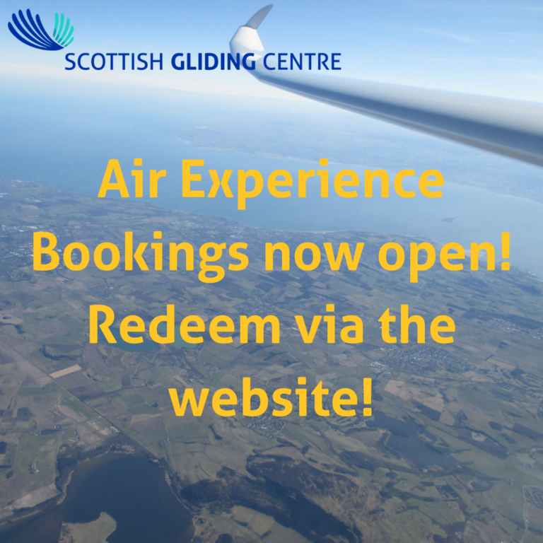 2023 Air Experience bookings are now available! - Scottish Gliding Centre